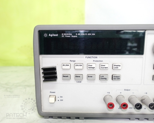 키사이트 / Agilent 전원 공급기 E3633A 200W DC 파워서플라이, 0.8V, 20A 계측기렌탈 : 전기·전자·파워·통신분야 계측기 전문기업 - 피엔텍